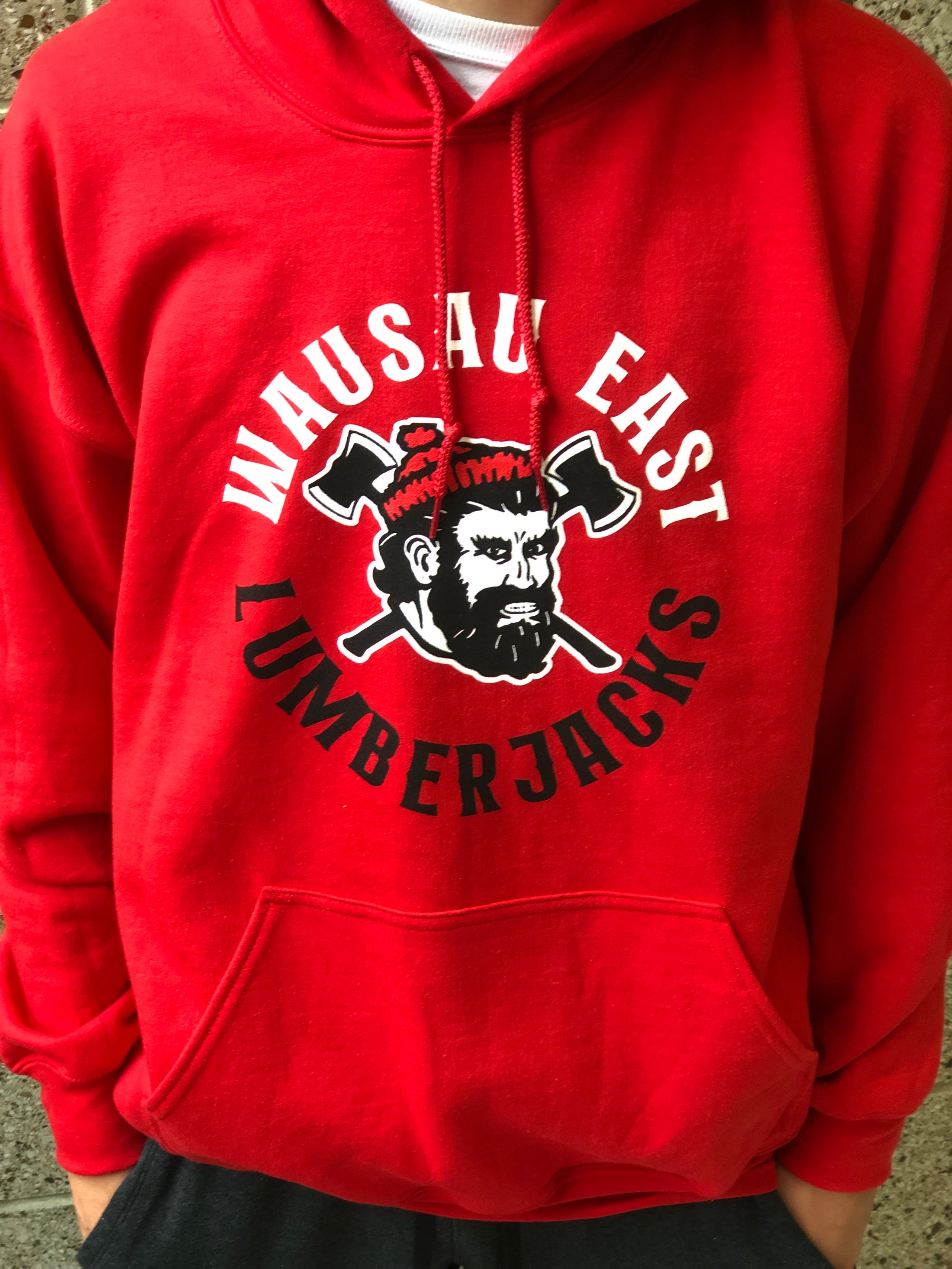 Red Circle Hoodie | Wausau East Official School Store - The Jack Shack